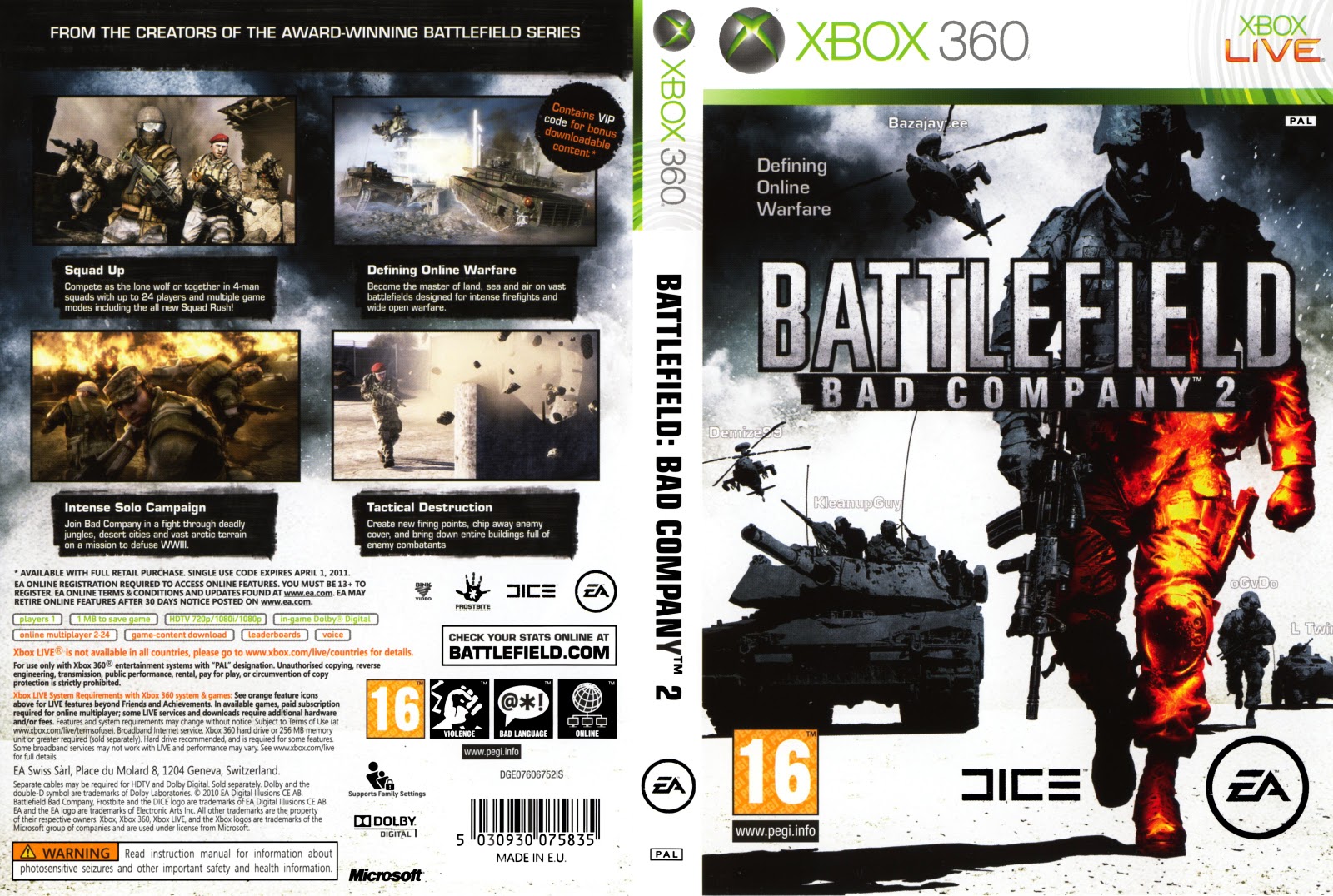 Capas De Gamers: Capa Battlefield 2